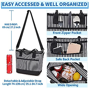 Lunch Bags for Women,VONXURY Large lnsulated School Lunch Box Teen Girls Lunch Tote with Detachable Shoulder Strap for College Travel Work Picnic