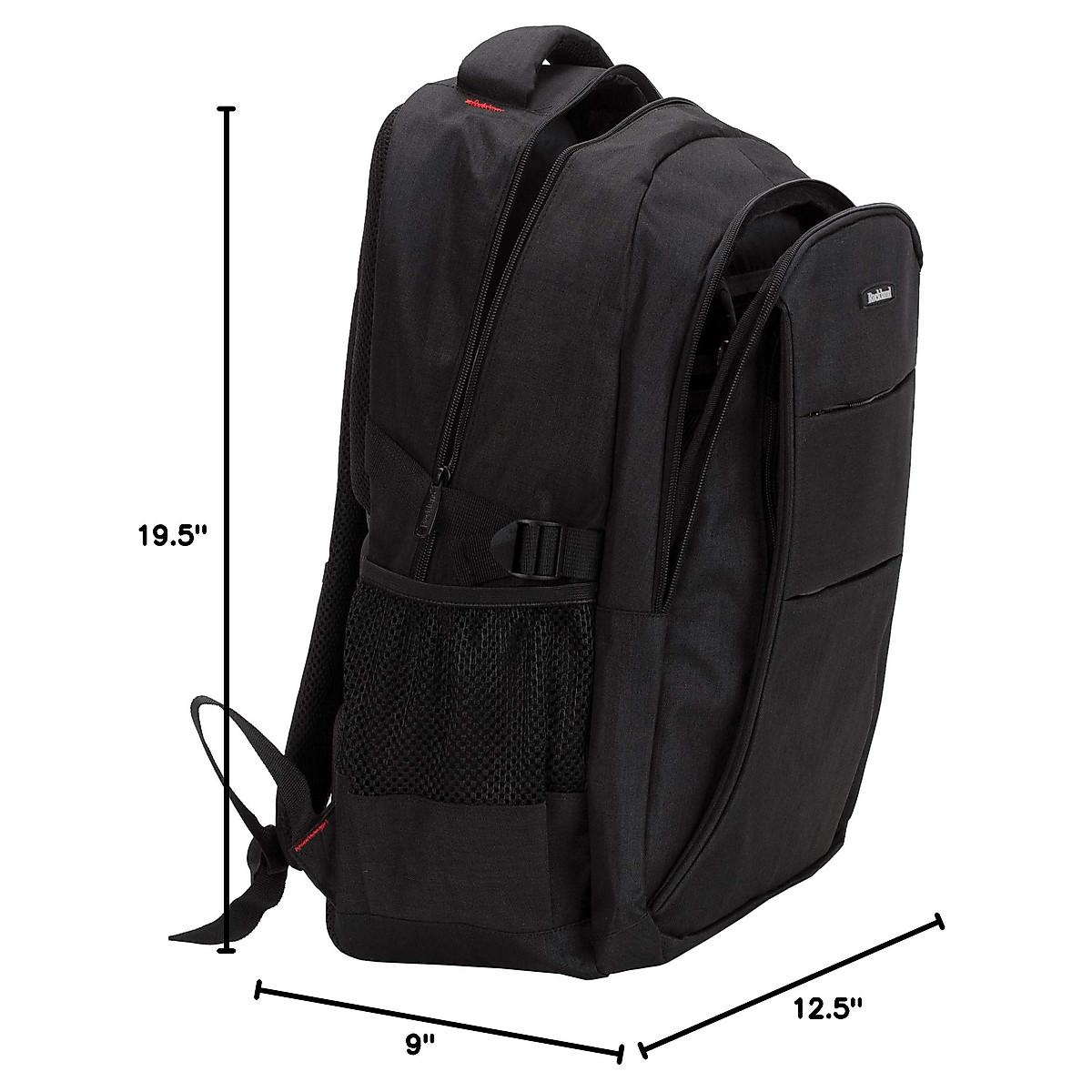 Rockland Business Pro USB Laptop Backpack, Black, Large