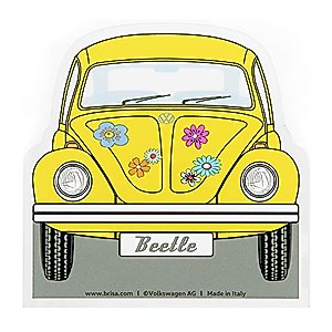 BRISA VW Collection - Volkswagen Beetle Car Bug Ice Scraper, Windscreen Scraper, Ice and Snow Remover, Winter Car Accessories (Yellow)
