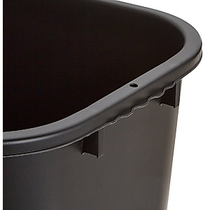 Sparco Rectangular 7 Gal. Black Wastebasket (SPR02160)