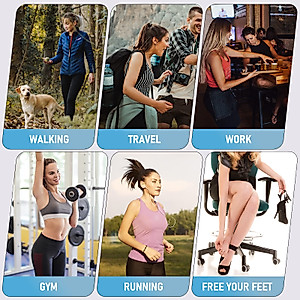 EGMPDA Women's Slip On Walking Running Shoes Casual Lightweight Tennis Athletic Workout Gym Sports Fashion Sneakers Black 9 M US