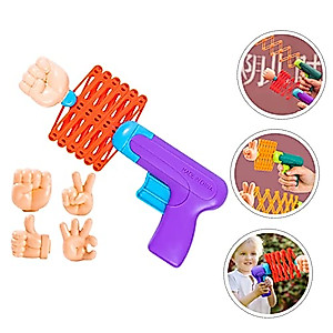 ibasenice Indoor Playset 1 Set Retractable Fist Toy Plastic Playes Kids Robot Toys for Toddlers Robot Toy Toy Prank Toy Telescopic Toys Office Prank Toy Launcher