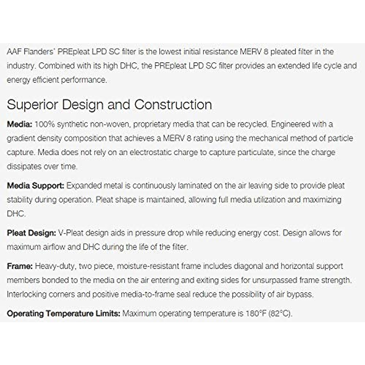 NaturalAire Pre-Pleat 40 Air Filter, MERV 8, 18 x 24 x 2-Inch, 12-Pack