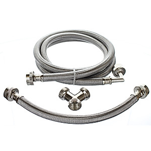 Premium Steam Dryer Hose Installation Kit - Stainless Steel - Multiple Lengths from Kelaro