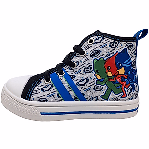 PJ Masks Toddler Shoes,HI Top Sneaker Catboy Gekko,Toddler Size 9 Grey