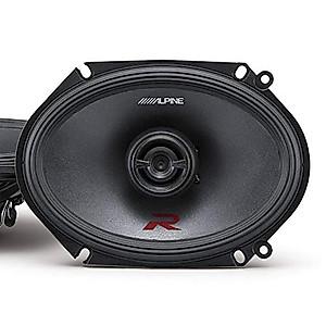Alpine R-Series 6 x 8 Inch 300 Watt Component 2-Way Car Speakers, Pair R-S68
