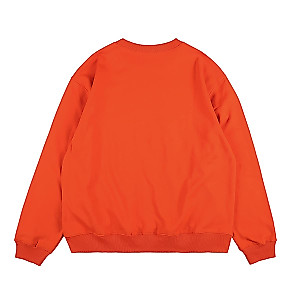 Arnodefrance i like you you're expensive Graphic Sweatshirt Hip Hop Letter Printing Crew Neck Pullover For Men And Women Orange