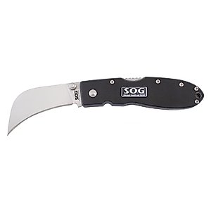 SOG Specialty Knives & Tools EL40-CP Contractor IV Folding Knife, Black