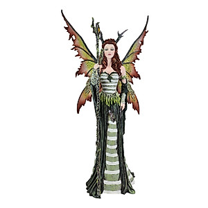 Ebros Whimsical Forest Tree Ent Greenwoman Dryad Fairy with Merlin's Staff and Crown of Branches Statue 19" Tall by Amy Brown Garden FAE Pixies Fairies Whimsical Fantasy Figurine Decor