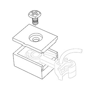 6 Pairs HO Scale 1:87 Coupler Pocket Cover Coupler Box Lid with Screws for Freight Car Trains Railroad HP37HO(Box)