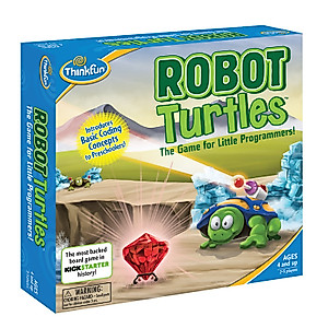 Think Fun Robot Turtles STEM Toy and Coding Board Game for Preschoolers - Made Famous on Kickstarter, Teaches Programming Principles to Preschoolers, Multicolor