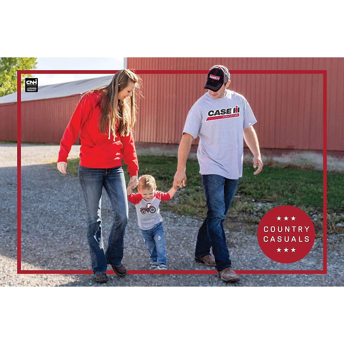 International Harvester - E-I-E-I-O Barnyard Animals - Toddler Long Sleeve Graphic T-Shirt - Size 2T Athletic Heather