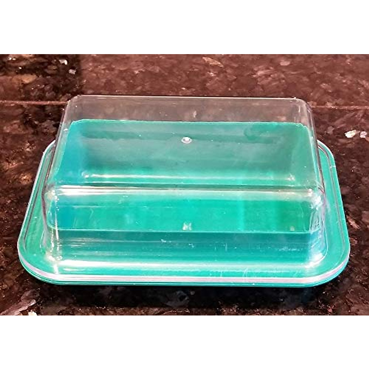 Handy Housewares Large Double-Wide Two-Stick Butter Serving Storage Dish with Lid - Random Color (1)