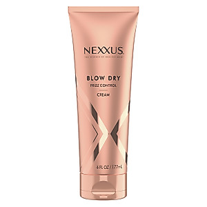 Nexxus Smooth & Full Blow Dry Balm Weightless Style Frizz Control, Volume & Heat Protect Styling Cream for Smooth & Full Hair 6 oz