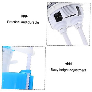 Zerodeko 3 Sets Toilet Inlet and Outlet Valve Old Fashioned Kit Plastic Repair Kit Toilet Tank Push Toilet Flush Button Toilet All in One Repair Set Toilet Inlet-valve Toilet Tank Buttons