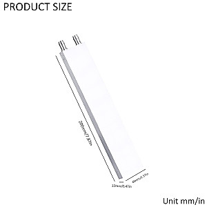 Clyxgs Aluminum Water Cooling Block,Liquid Cold Water Plate Heat Sink Water-Cooled Exchanger Head semiconductor Refrigeration Sheet CPU Graphics Radiator Heatsink Endothermic Head(40 x 200 x 12mm)2pcs