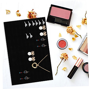 Hemoton 5pcs Box earring display pad tray earrings holder inserts foam ring holder insert black ring trays ring insert display trinket tray earring tray storage box jewelry sponge travel