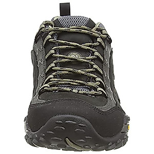 Merrell mens Merrell Mens Intercept Breathable Walking Shoes J73703 Black Smooth Black Leather UK Size 10 (EU 44.5, US 10.5)