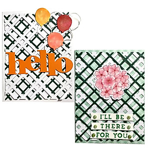 Ammsochy Cutting Dies 3D Backgrounds Frame Metal Stencils Scrapbooking Tools DIY Craft Carbon Steel Embossing Template for Paper Card Making Album Arts Crafts Supplies (Diagonal Stripes Layering)