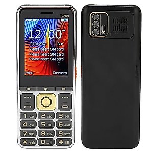 Yunseity 2G GSM Unlocked Mobile Phone, 1.8 Inch Screen Cellphone for Seniors, 3 SIM 3 Standby Big Button Cell Phone with Loud Speaker, Large Backlight Button, 3200mAh Battery (US Plug)