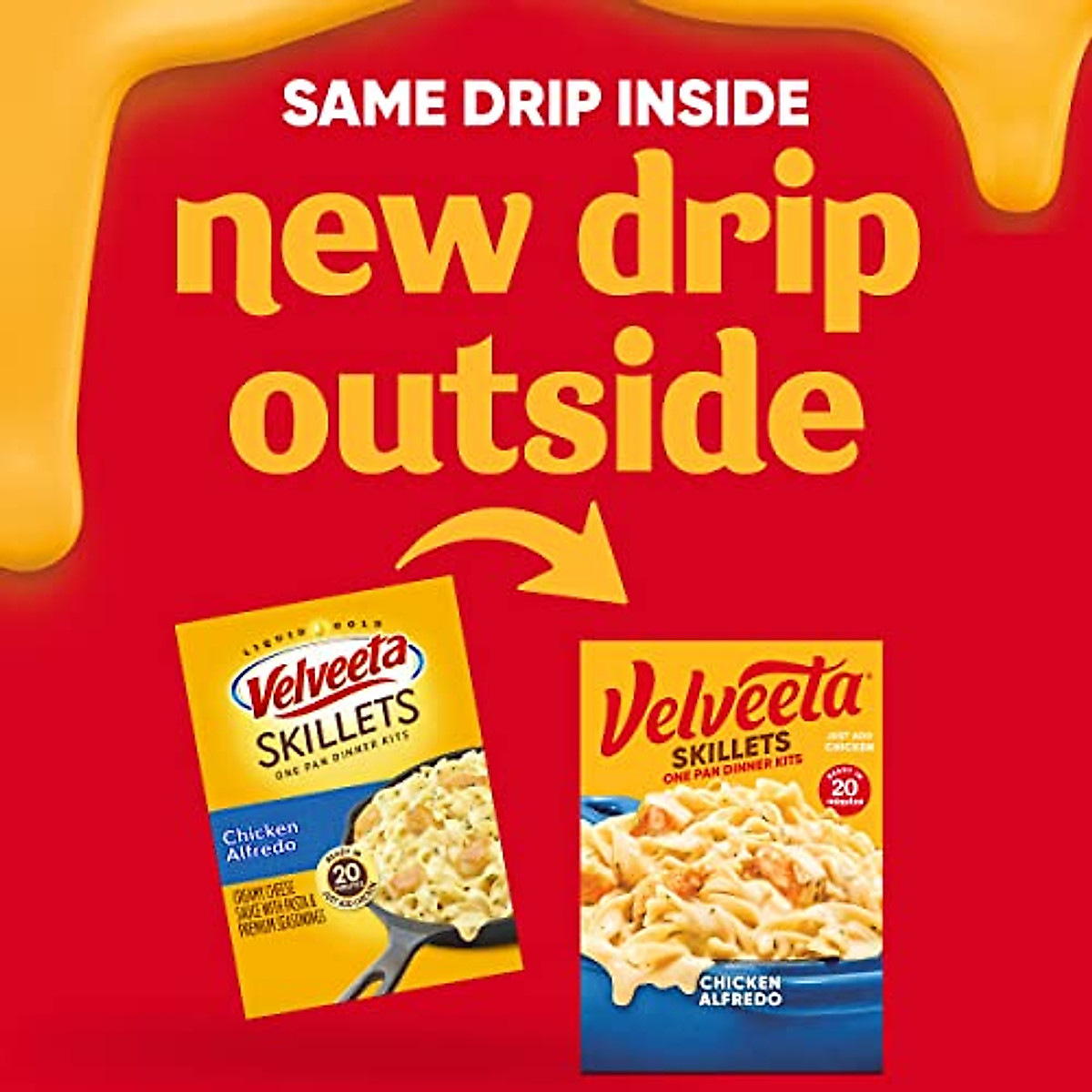 Velveeta Cheesy Skillets Chicken Alfredo Meal Kit (12.5 oz Box)