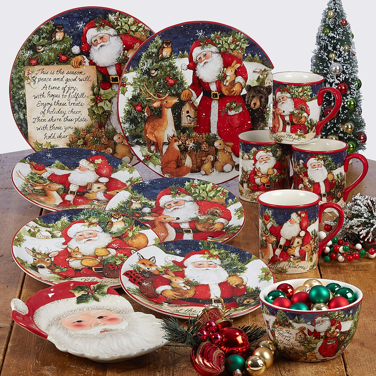 Certified International Magic Of Christmas Snowman 22 oz. Ice Cream/Dessert Bowls, Set of 4