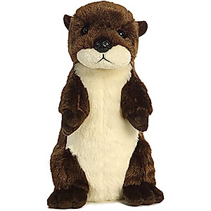 Aurora® Adorable Mini Flopsie™ River Otter Stuffed Animal - Playful Ease - Timeless Companions - Brown 8 Inches