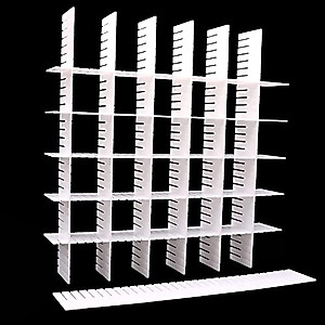 DUTWROY 12Pcs Adjustable Drawer Dividers 0.1Inch Thickness DIY Grid Dividers 40x7cm Plastic Organizer Separator for Socks Underwear Makeup Cosmetic Clothes