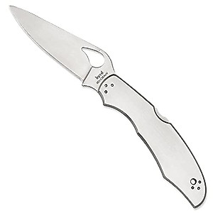Spyderco Byrd Cara Cara 2 Knife with 3.75" Steel Blade and Durable Stainless Steel Handle - PlainEdge - BY03P2