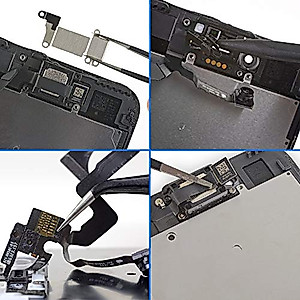 MMOBIEL 7x Precision Tweezers Set - Anti-Static Stainless Steel ESD Tweezers - For Electronics, Laboratory Work, Jewelry, Craft, Soldering and more