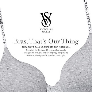 Victoria's Secret Lightly Lined Wireless T Shirt Bra, Adjustable Straps, Bras for Women, Beige (34C)