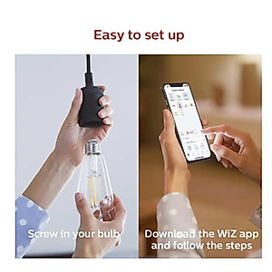 PHILIPS Smart Wi-Fi Wiz Connected Color and White Dimmable Tunable Light Strip Starter Kit 6.5ft (2M)
