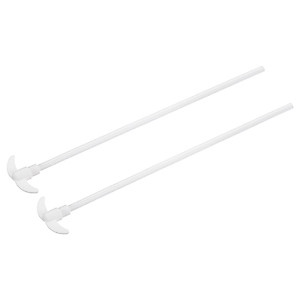 MECCANIXITY PTFE Electric Stirring Rod 300x52mm Overhead Stirrer Mixer Shaft with Foldable Paddle for Lab 2Pcs