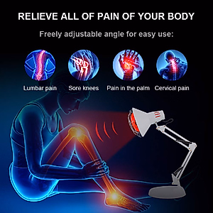 Infrared Lamp,New 150W Near Infrared Light Red Light Heat Lamp Set Serfory, Home Use 110V