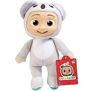 CoComelon 8-Inch JJ Lion & Koala Plush 2-Pack - Officially Licensed Soft & Squishy Stuffed Animal Doll Toys - Gift for Kids, Boys, Girls, Toddlers, Preschoolers - Ages 1-3 - Set of 2