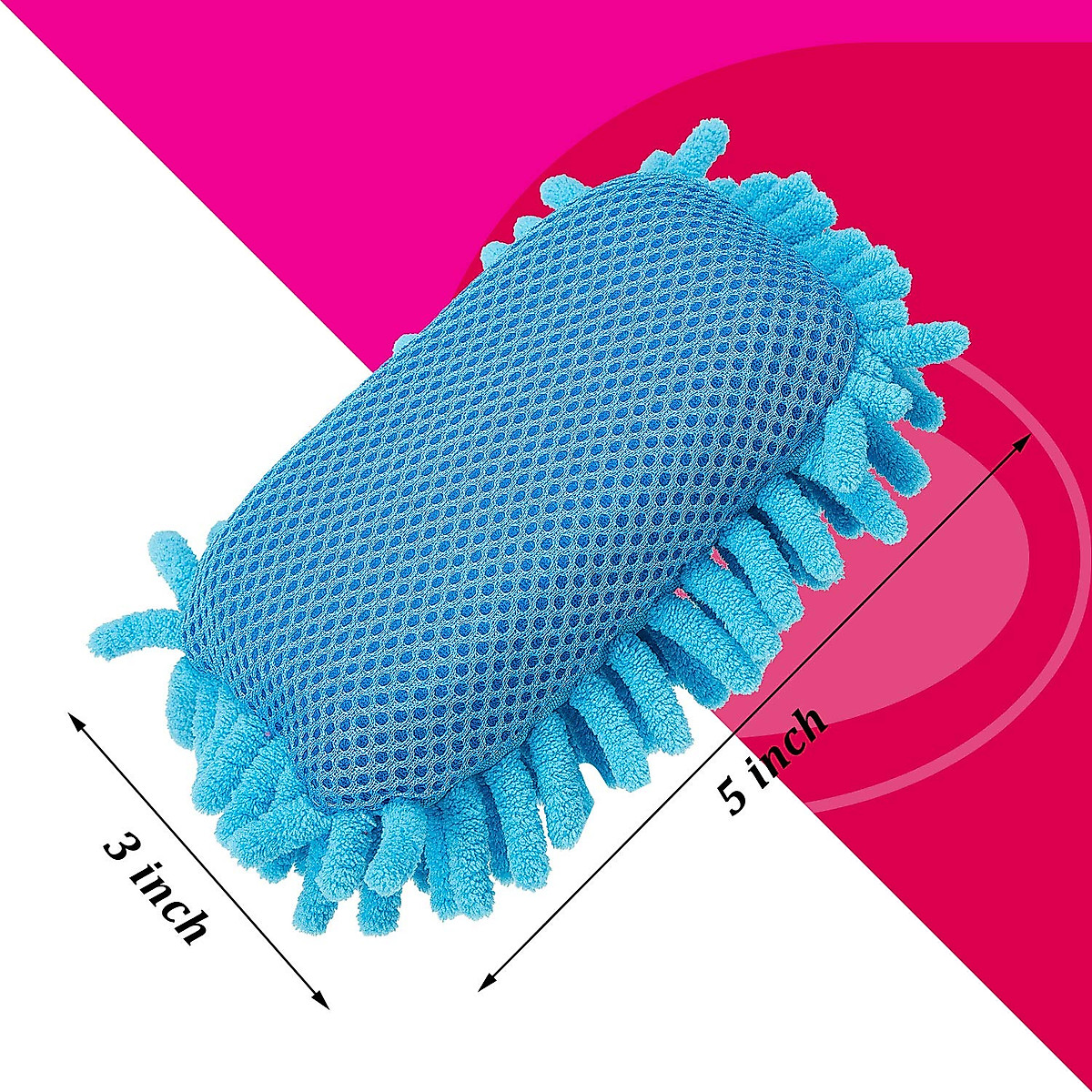 4 Pieces Microfiber Shag Whiteboard Eraser Washable Microfiber Shag Dry Erase Board Eraser for Markers, Chalk, Home, Classroom and Office (Gray, Blue and Pink)