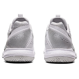 ASICS Women's Gel-Tactic Indoor Sport Shoes, 8.5, White/Pure Silver