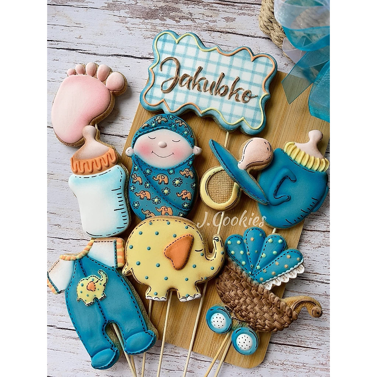 LILIAO Pajama Shape Cookie Cutter Baby Shower - 3.4 x 4.7 inches - Stainless Steel