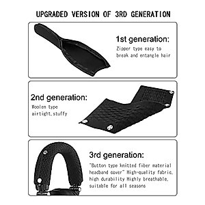 Replacement Headphone Headband Cover Protector for ATH-M50x,M50XBT/MX40,Cloud 2&1 Headsets,Headband Cushion Pads Easy Installation No Tool Needed