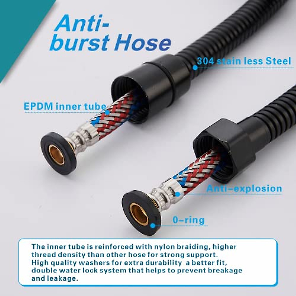 Handheld Bidet Sprayer for Toilet, FES Stainless Steel Adjustable Pressure Control Bidet Faucet Diaper Sprayer Set with Hose Attachment Easy Install for Kitchen and Toilet Cleaning