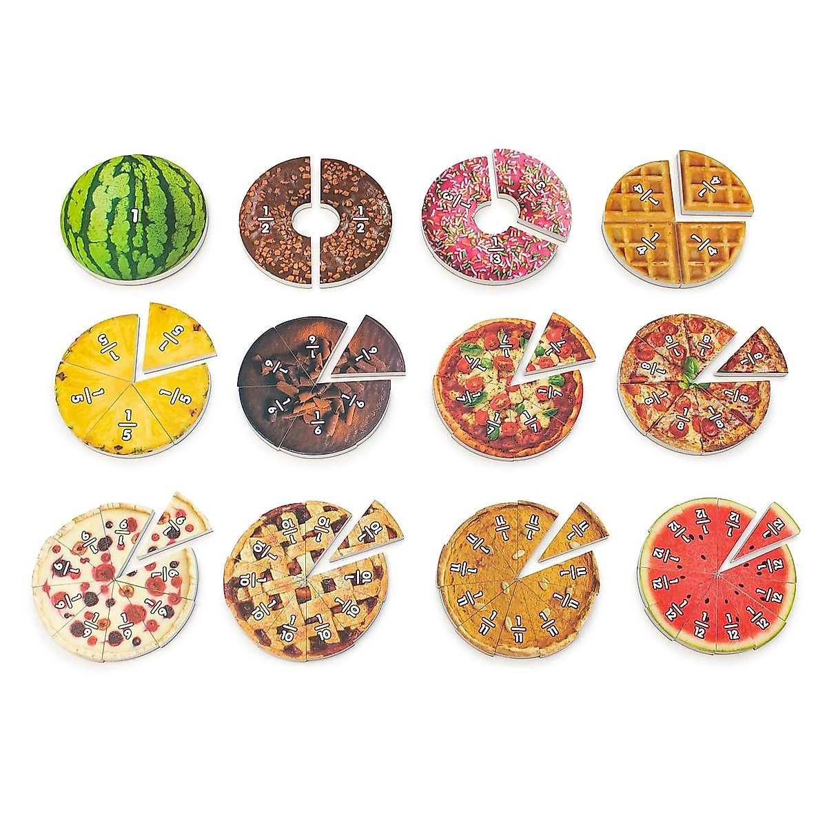 Junior Learning Food Fractions - Learn Fractions The Yummy Way, Multi