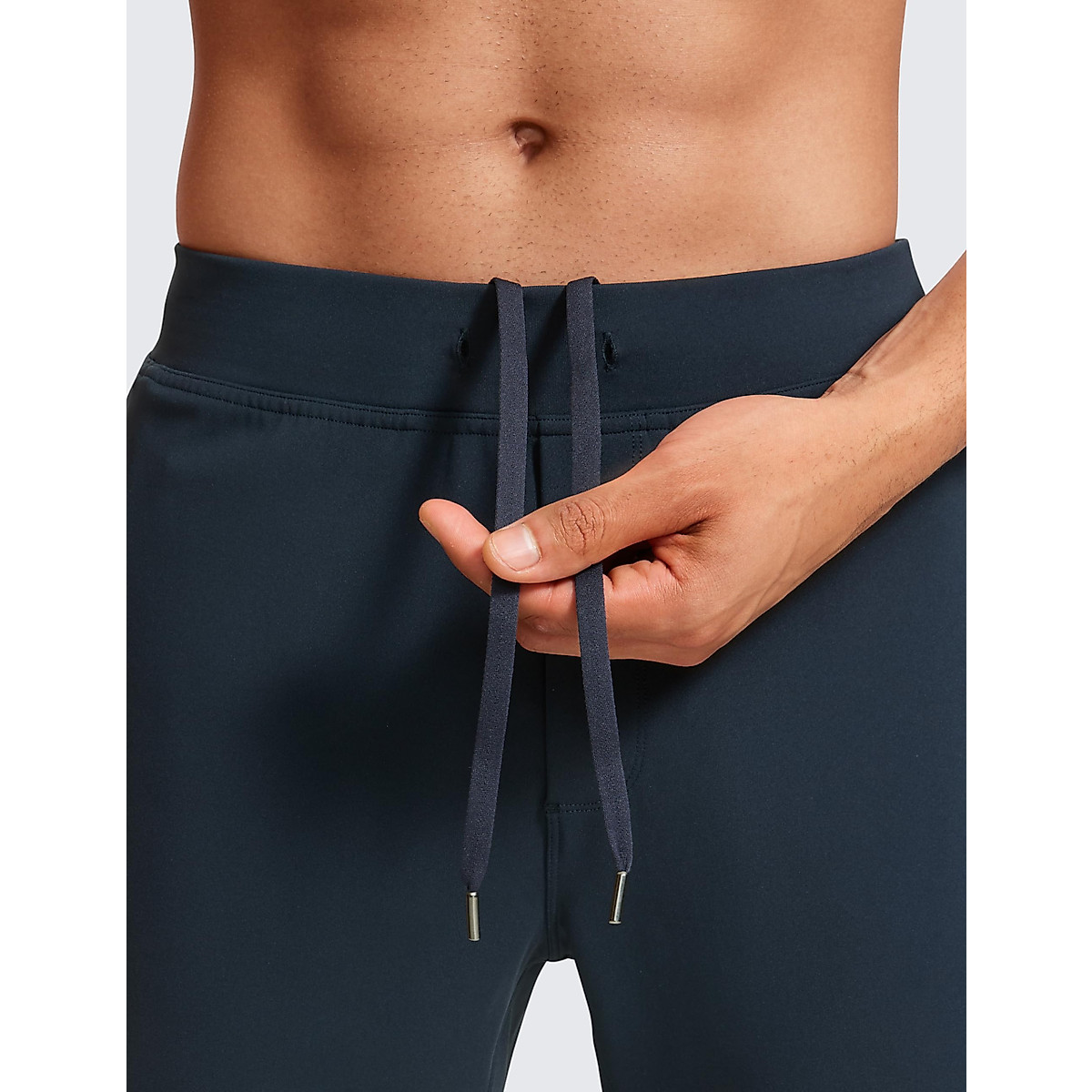 CRZ YOGA Mens 4-Way Stretch Golf Joggers with Pockets 30" - Track Gym Athletic Workout Hiking Pants True Navy Medium