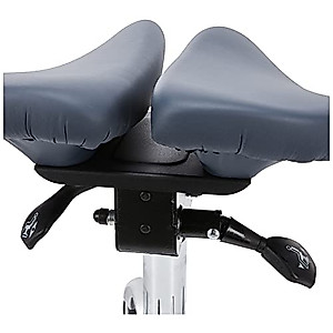 Master Massage Berkeley Ergonomic Split Style Saddle Stool in Agate Blue, 1count