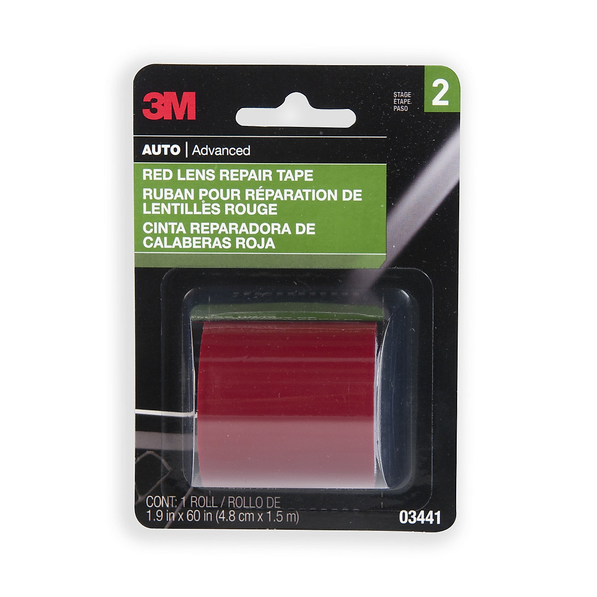 3M Red Lens Repair Tape, 03441, 1.875 in x 60 in