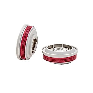 MSA 815369 Advantage Respirator Particle Filter - Low Profile P100, Quantity: 2 per Pack, Dusts/Particles/Mists Respirator Cartridge, Light Weight