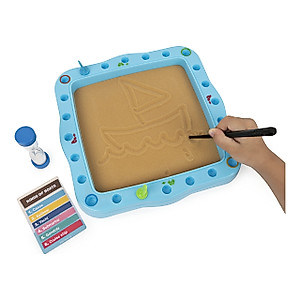 Spin Master Sandy Sketches Sand Drawing Guessing Board Game, Family Game for Ages 8 and up