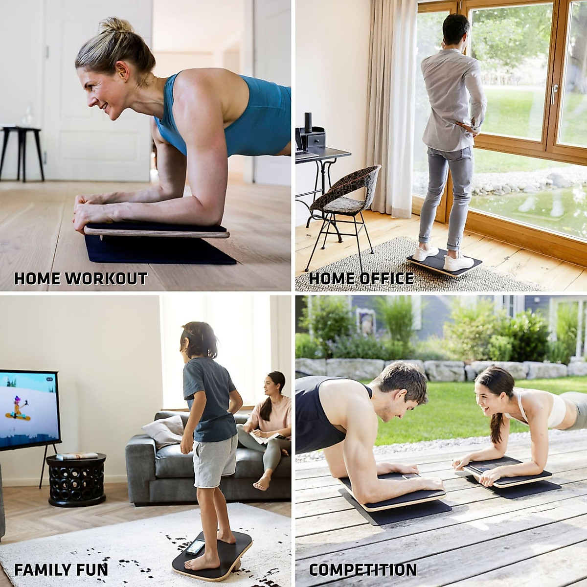 Plankpad PRO Get fit Playing Games & Workouts; Plank & Balance Board with free iOS/Android App & 10 Games; Dynamic Abs & Core Fitness Training; Only 3 Minutes a Day