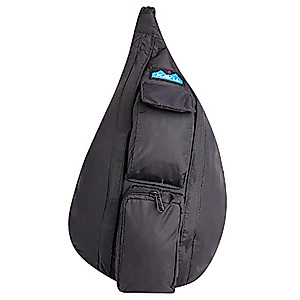 KAVU Mini Rope Sack Sling Crossbody Backpack - Blackout