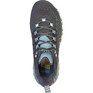 La Sportiva Womens Bushido II GTX Trail Running Shoes, Carbon/Mist, 9.5