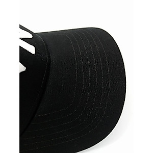 United S Men Women Fashion Baseball Cap, 100% Cotton Twill, Black, Unisex-Adults